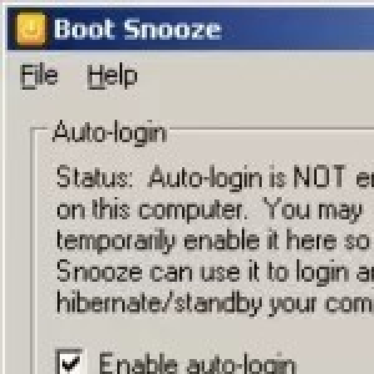 Download Boot Snooze for Windows PC free